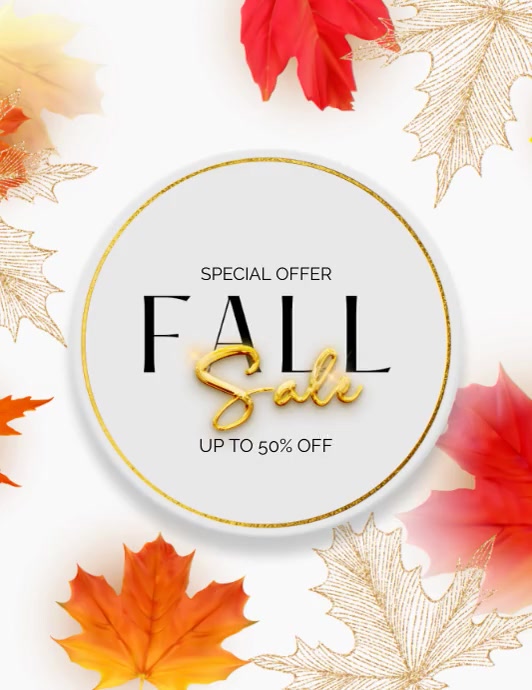 Copia de Autumn/Fall sale flyer template (1) | PosterMyWall