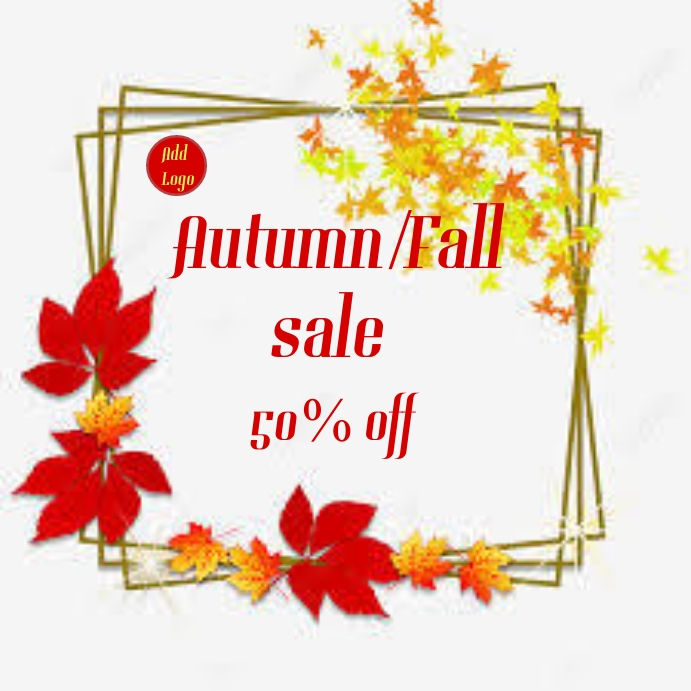 autumn fall sale instagram post (2) Template | PosterMyWall