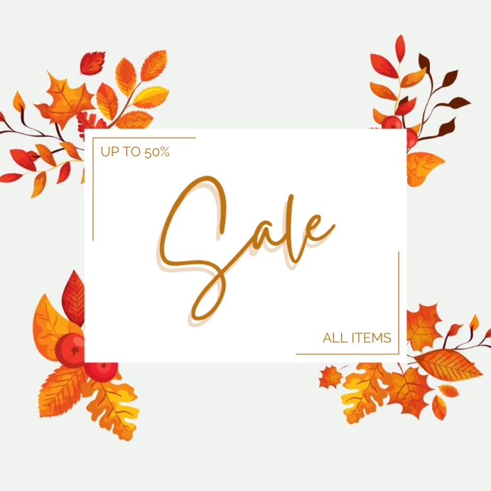 Autumn/Fall Sale Instagram template | PosterMyWall