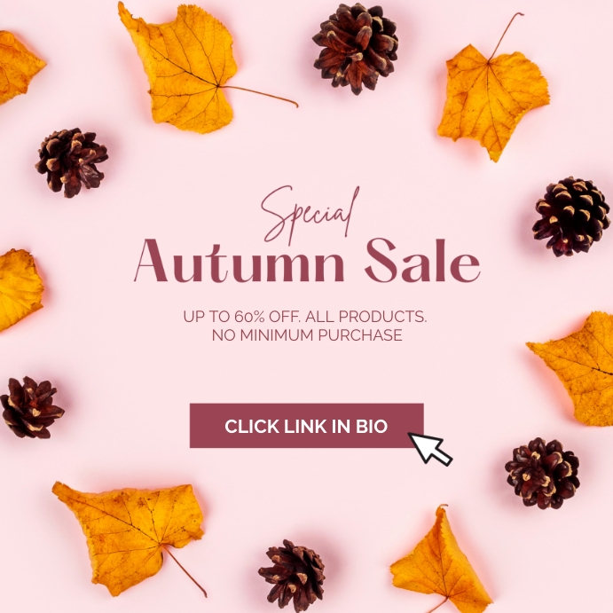 Autumn/Fall Sale Instagram Template | PosterMyWall