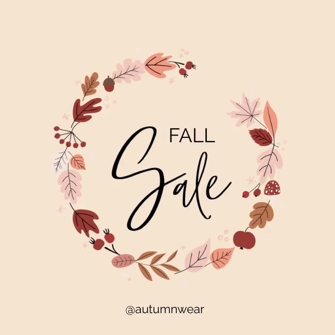 Autumn/Fall Sale Instagram template | PosterMyWall