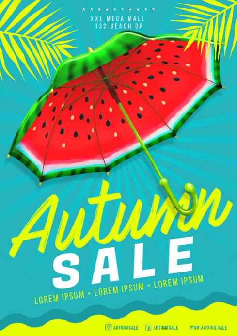 AUTUMN/FALL SALE POSTER Template | PosterMyWall