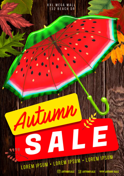AUTUMN/FALL SALE POSTER Template | PosterMyWall