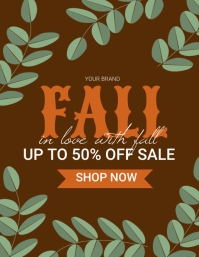 Autumn Fall Sale Retail Ad Template | PosterMyWall