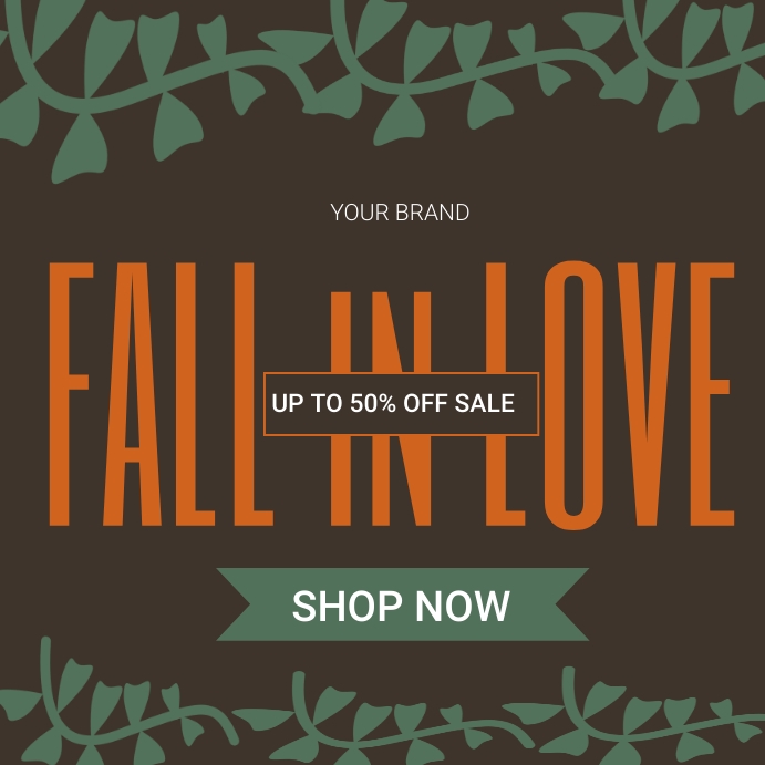 Autumn Fall Sale Social Media Ad Template | PosterMyWall