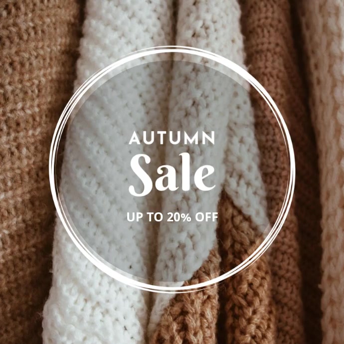 Autumn/Fall Sale social media template (1) | PosterMyWall