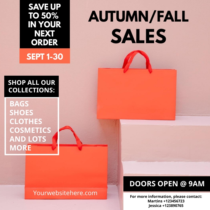 Autumn/Fall Sales Template | PosterMyWall