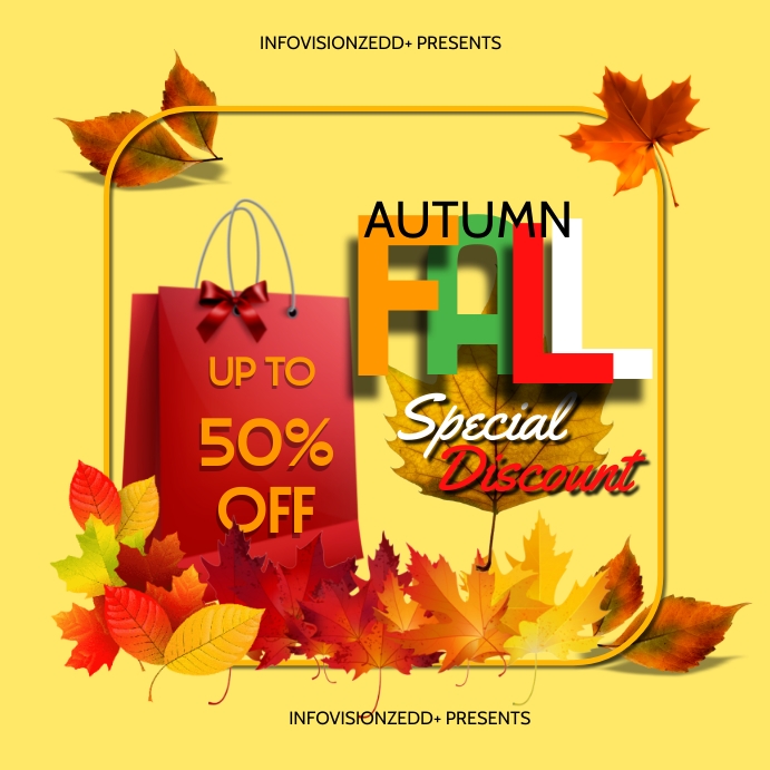 autumn fall special sale off Template | PosterMyWall