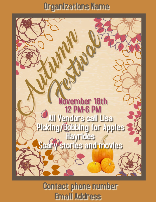 Copy of Autumn/Fall Template | PosterMyWall