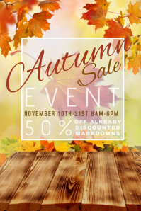AUTUMN SALE POSTER TEMPLATE | PosterMyWall