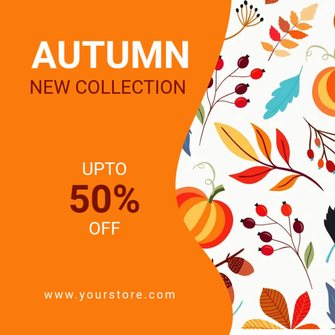 Autumn Fashion Sale Banner Template | PosterMyWall