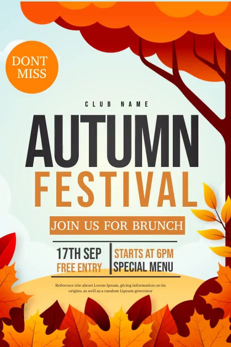 autumn fest Template | PosterMyWall