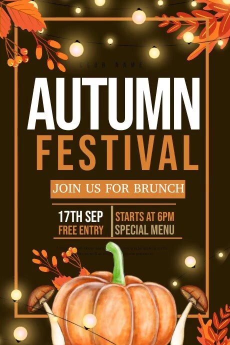 autumn fest Template | PosterMyWall