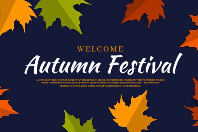 Autumn Festival Banner Template | PosterMyWall