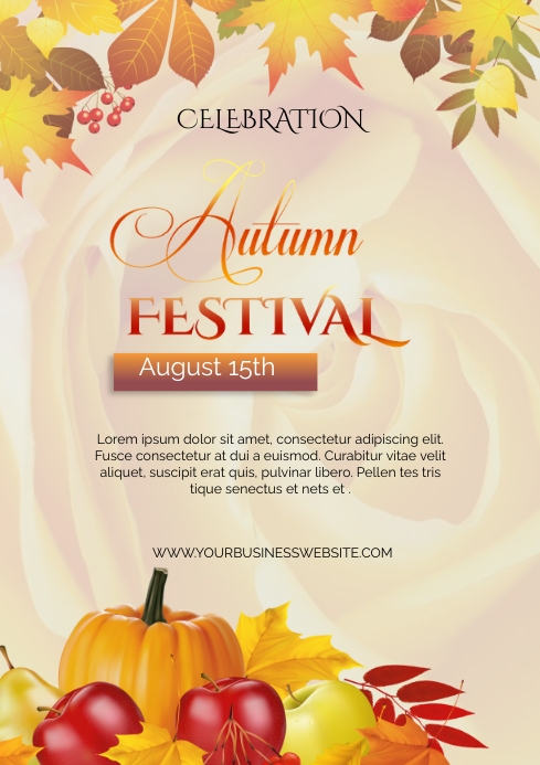 Copy of Autumn festival card template (3) | PosterMyWall
