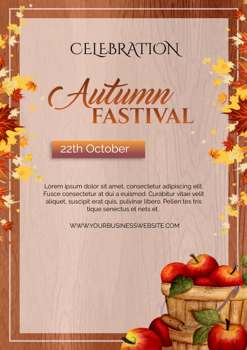 Autumn festival card template (4) | PosterMyWall