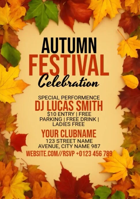 Autumn Festival Celebration Template | PosterMyWall