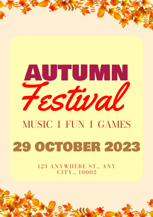 Copy of Autumn Festival | PosterMyWall
