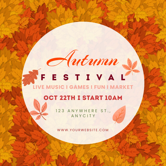 Autumn Festival Template | PosterMyWall