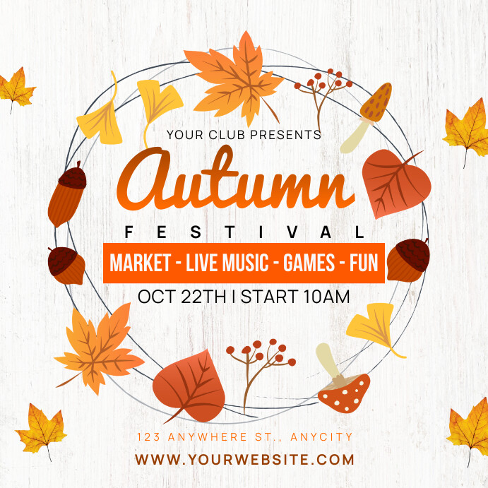 Plantilla de Autumn Festival | PosterMyWall
