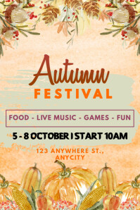 Autumn Festival Template | PosterMyWall
