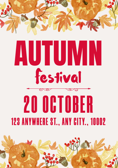 Autumn Festival Template | PosterMyWall