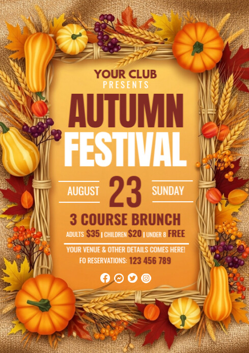 Autumn Festival Template | PosterMyWall