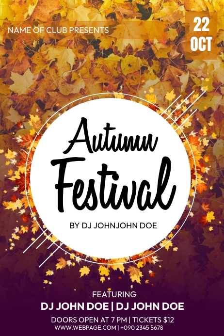 Copy of AUTUMN FESTIVAL FLYER | PosterMyWall