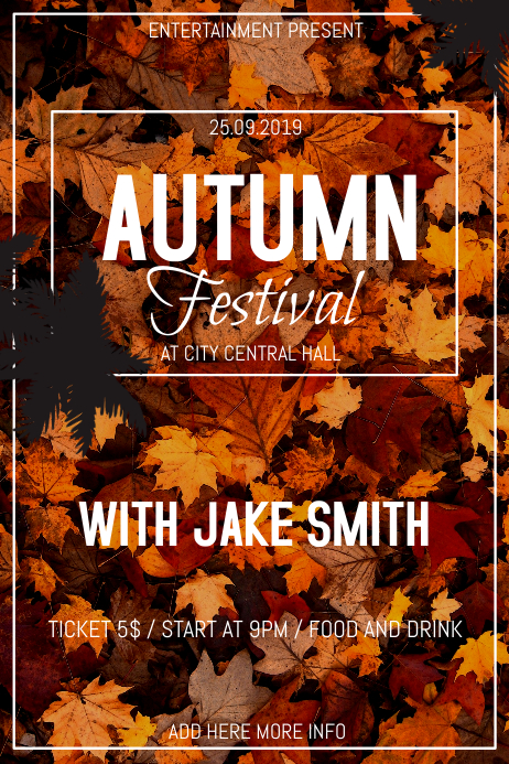 Brochure Automne Modèle Flyer Template | PosterMyWall