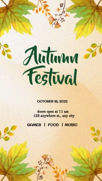 fall instagram story Template | PosterMyWall