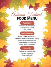 Autumn Menu Template | PosterMyWall