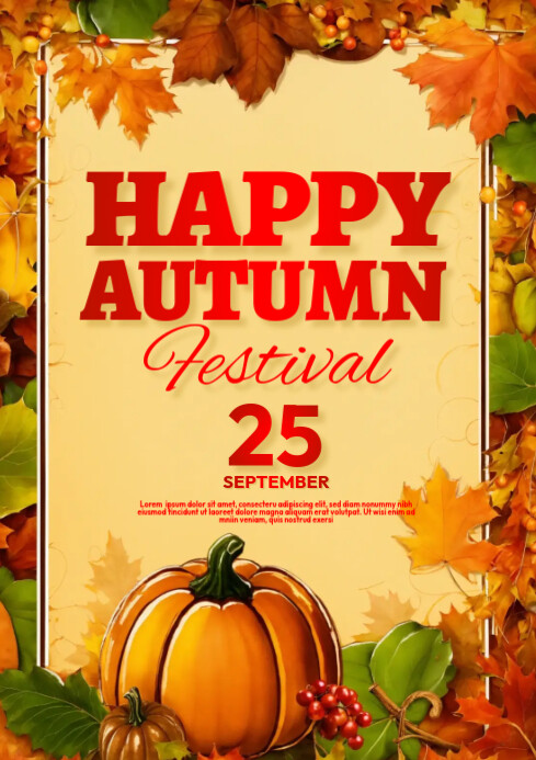Copy of Autumn Festival Poster | PosterMyWall