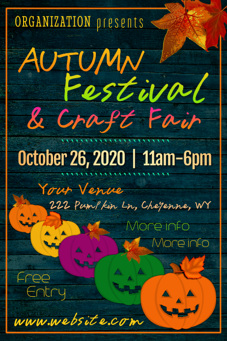 Autumn Festival Poster Template | PosterMyWall