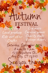 AUTUMN FESTIVAL POSTER Template | PosterMyWall