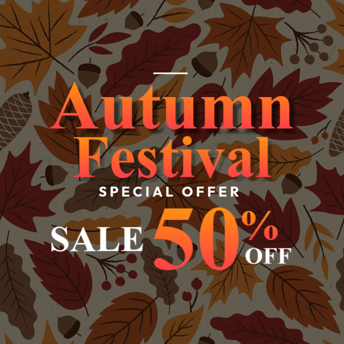 Autumn Festival Special Offer Template | PosterMyWall