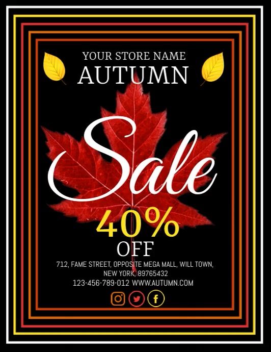 Autumn Flyer Template | PosterMyWall