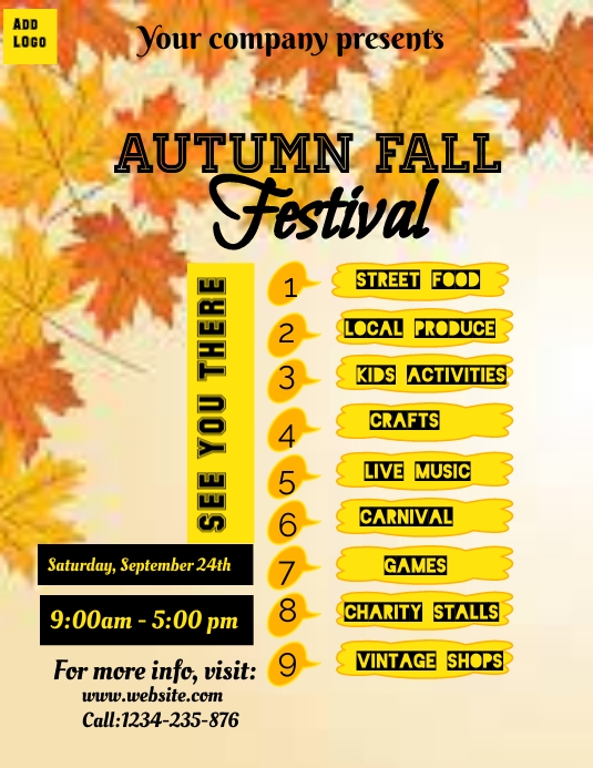 autumn flyer Template | PosterMyWall