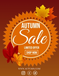 Autumn Sale Flyer Template | PosterMyWall