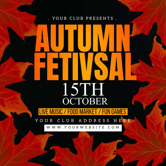 AUTUMN FLYER Template | PosterMyWall