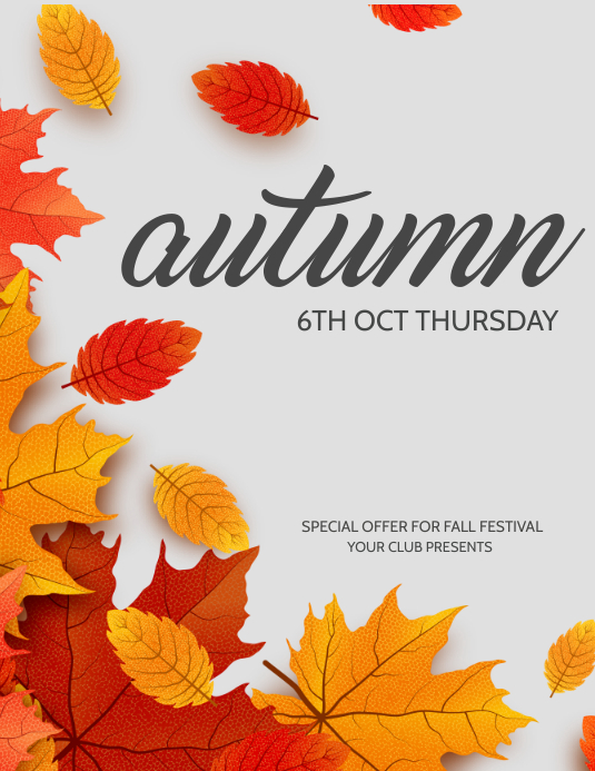 Autumn flyers, Fall fest ,Mid October flyers Template | PosterMyWall