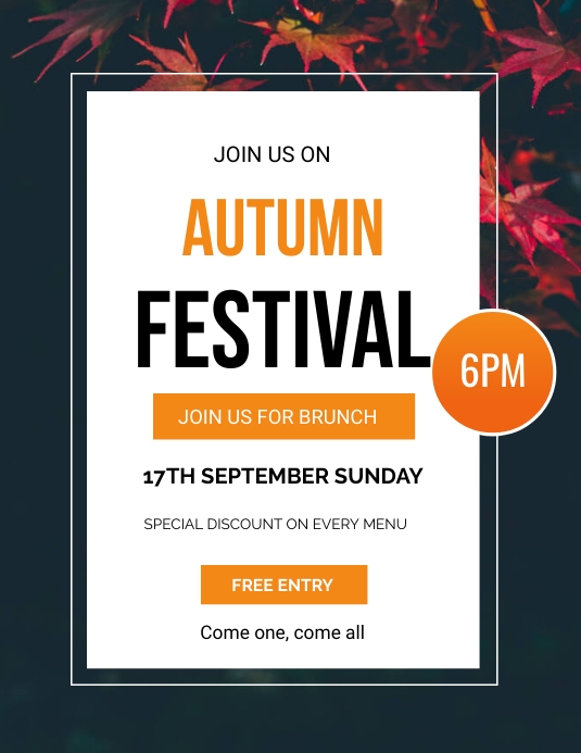 autumn flyers Template | PosterMyWall