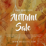 Minimalist Welcome Autumn Instagram Post Template | PosterMyWall
