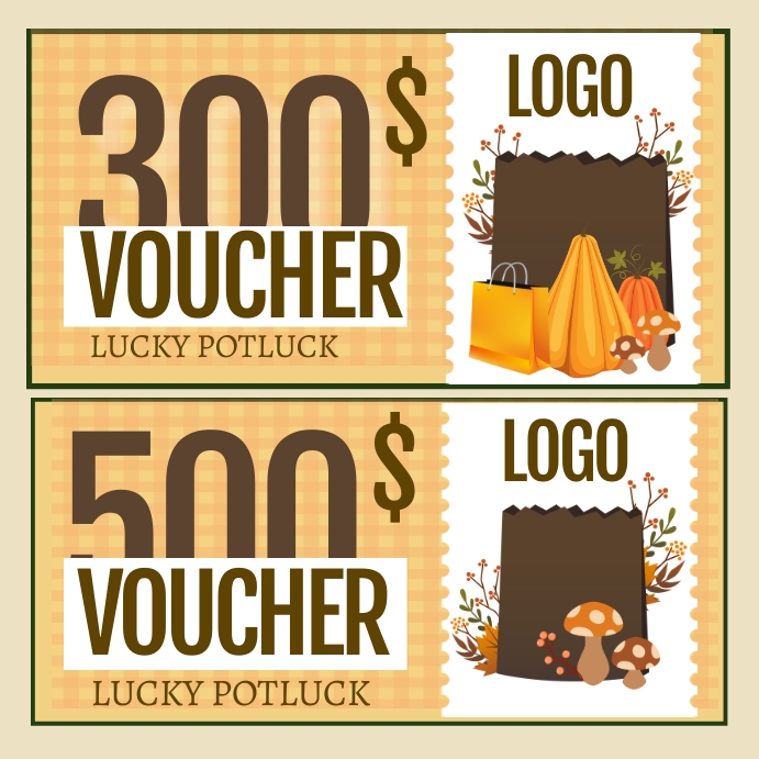 autumn gift voucher Template | PosterMyWall