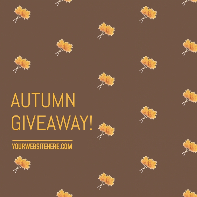Autumn Giveaway | PosterMyWall