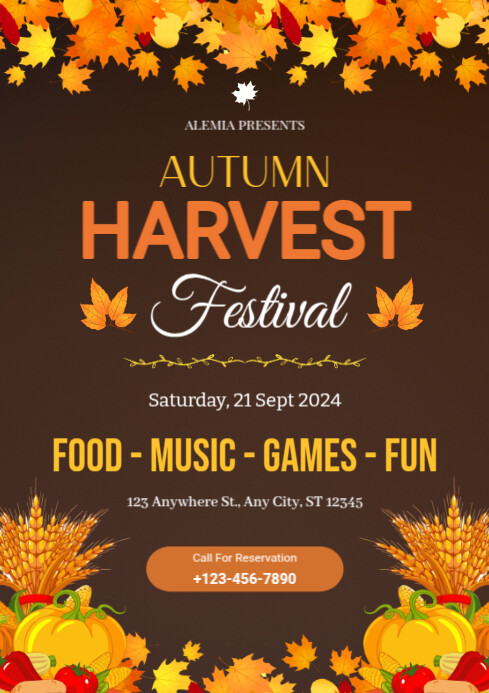 Copy of Autumn Harvest | PosterMyWall
