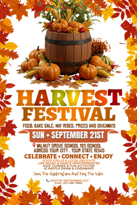 Copy of Autumn Harvest Fair Community Day | PosterMyWall