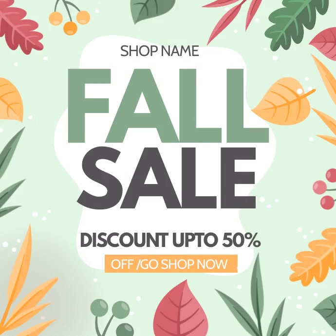 autumn Instagram post Template | PosterMyWall