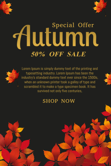 Autumn Limited Offer Template | PosterMyWall