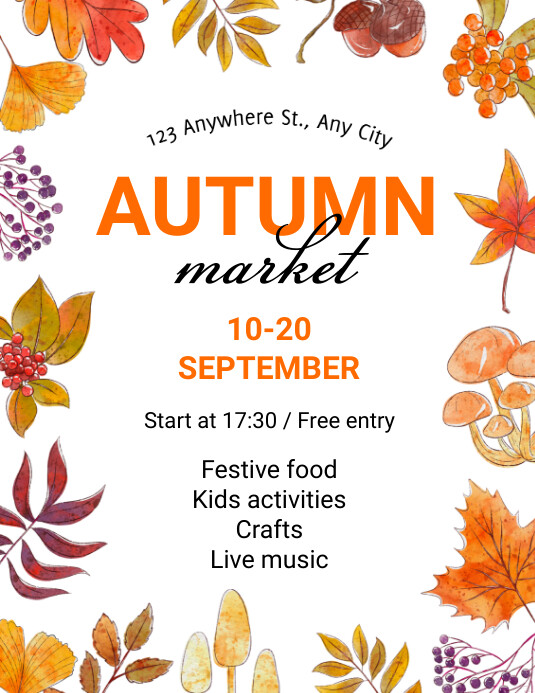 Copy of Autumn market | PosterMyWall