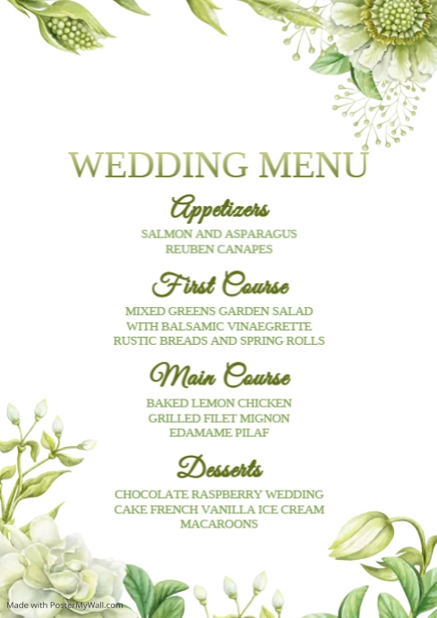 Autumn Menu A3 Template | PosterMyWall